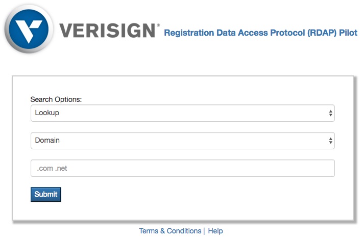 Verisign’s Registration Data Access Protocol (RDAP) pilot is up and running. – PINKY BRAND